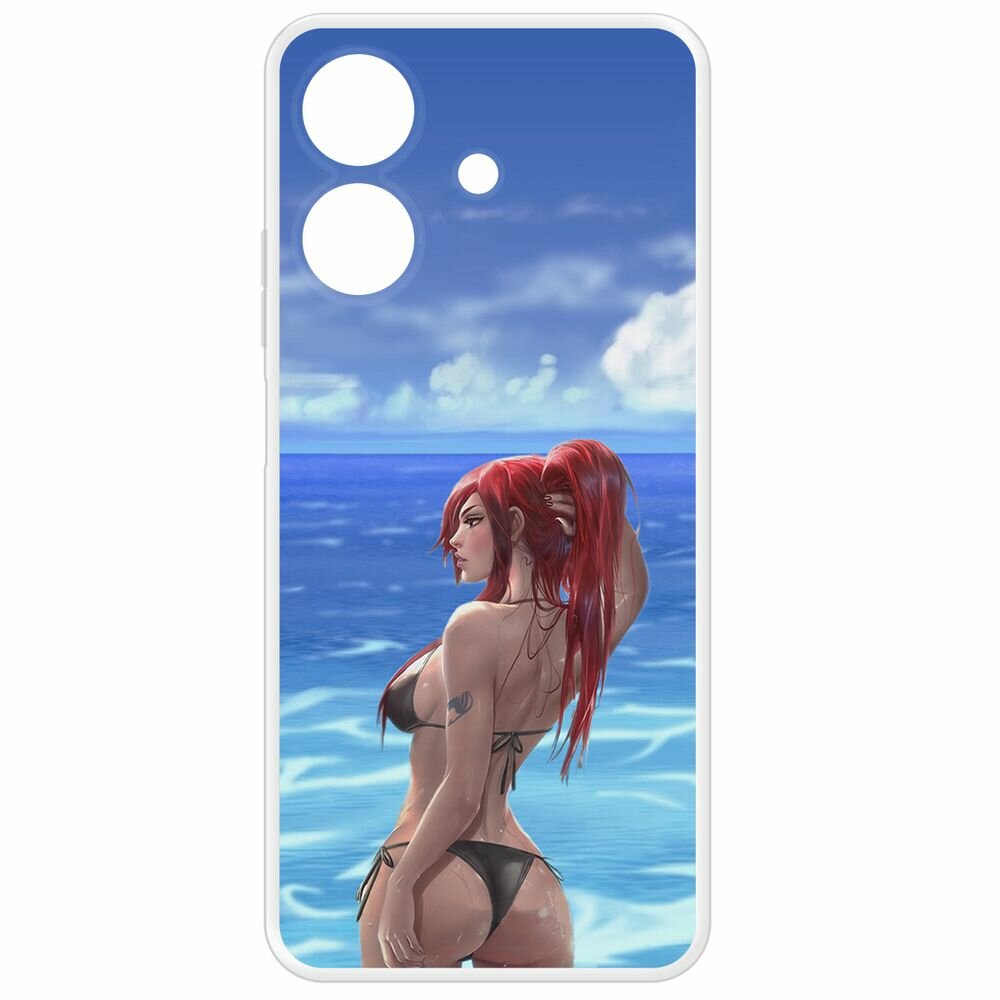 Чехол-накладка Krutoff Clear Case Купальник женский для Realme Note 60X