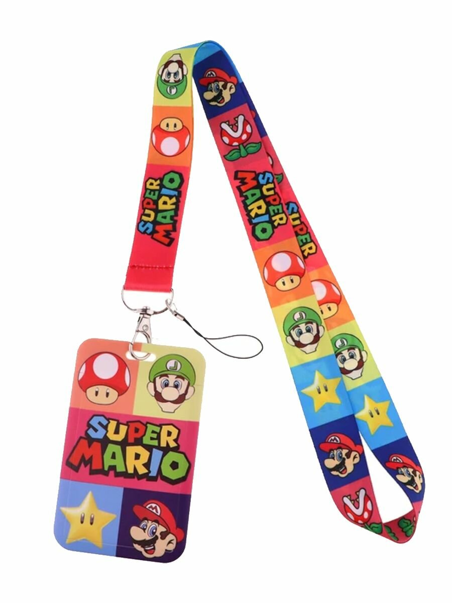 Бейдж для пропуска на шею из игры Super Mario Марио