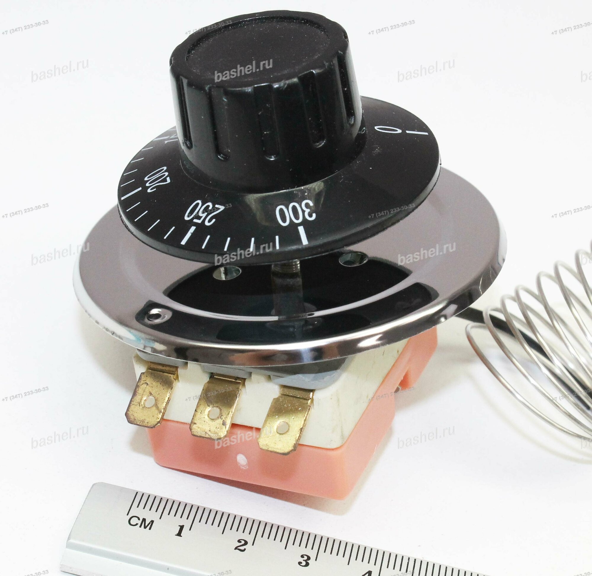 Терморегулятор капиллярный 300°C WHD-300-NN 16A, 3pin, капилляр 100см, датчик 133х3мм (50.300°C)