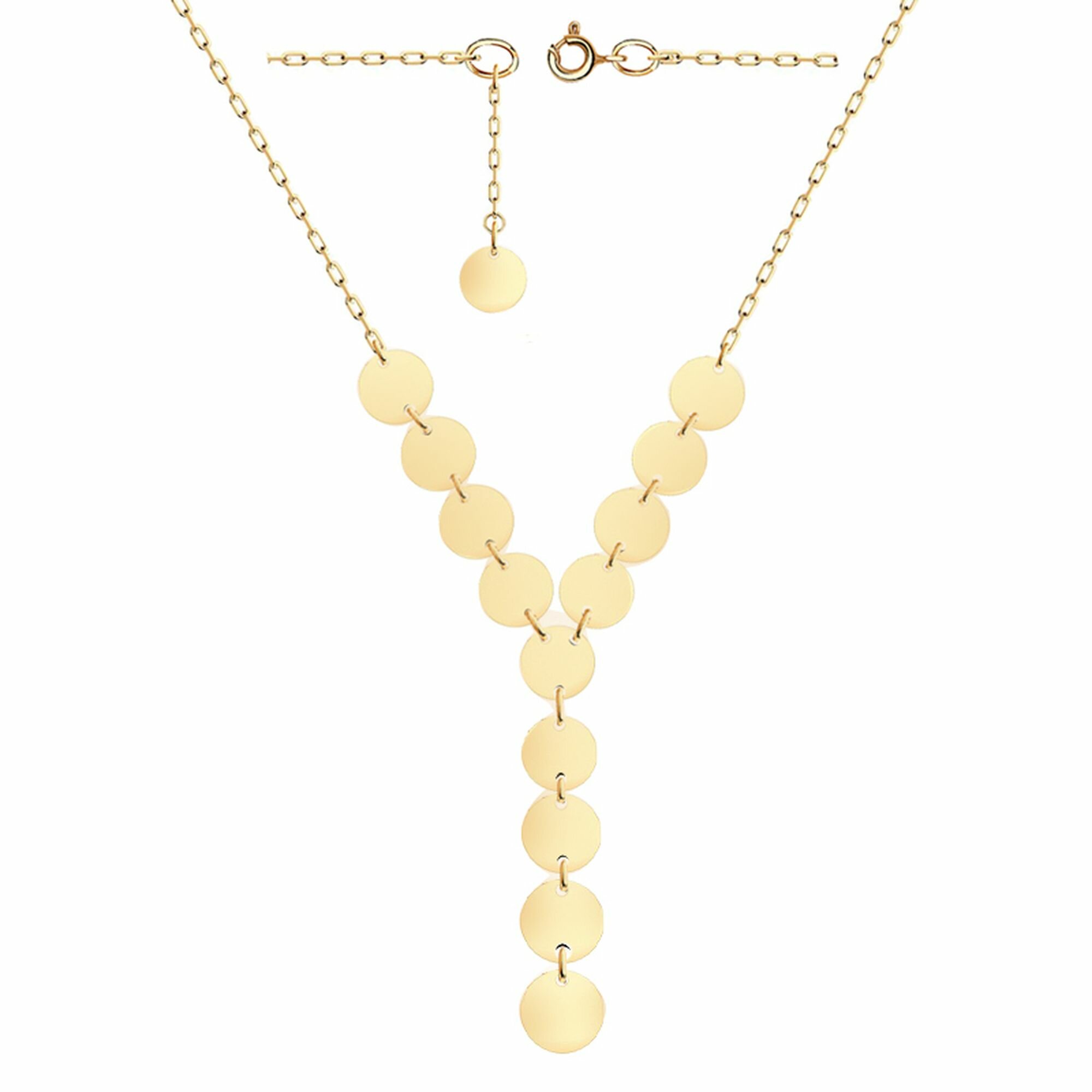 Колье, красное золото, 585 проба