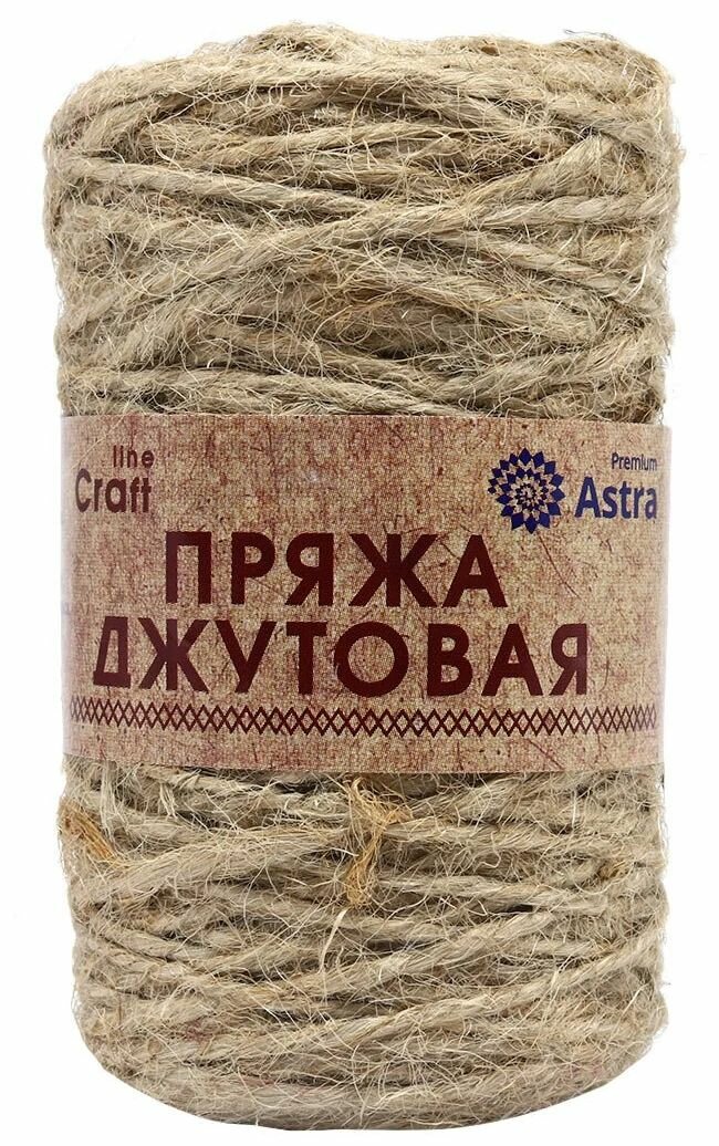 Пряжа Astra Premium "Джутовая" 50гр. 50м (100% джут)