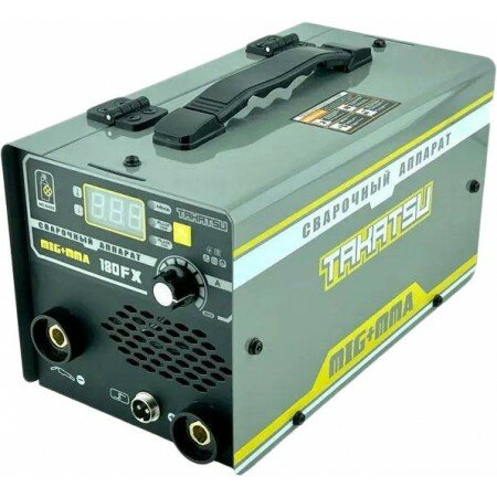 Сварочный инвертор Takatsu 180FX, MMA/MIG MAG/FCAW, напряжение 220 В, ток: 20-180 А, электроды 2–4 мм