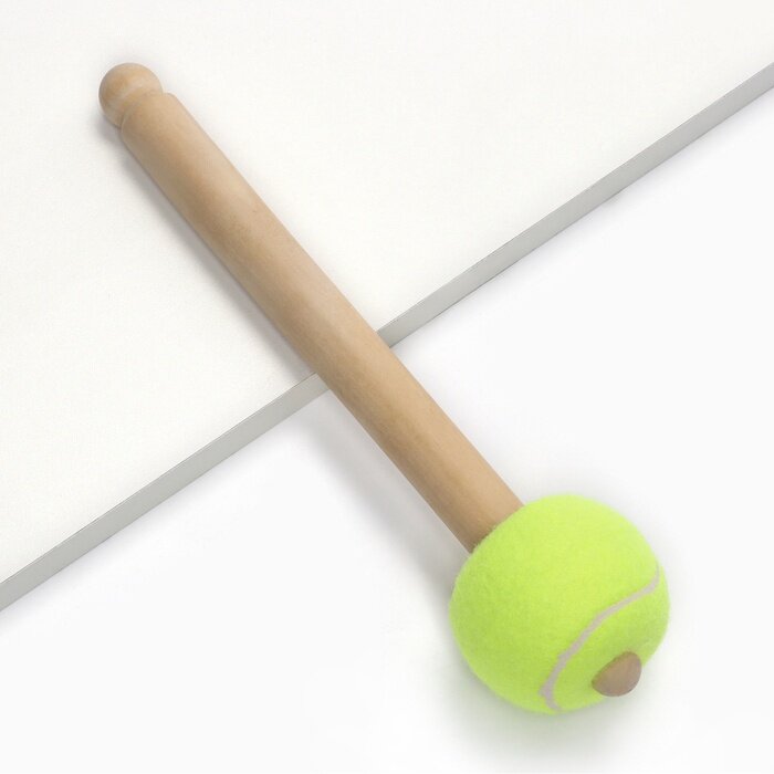 Молоток-колотушка для барабана Music Life, 28×6.5 см, теннисный мяч