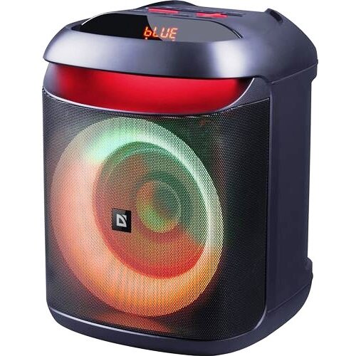 Колонка портативная Defender Boomer 45, 45 Вт, LED, bluetooth 5.2, FM, MP3, MicroSD. встроенный акк чёрная