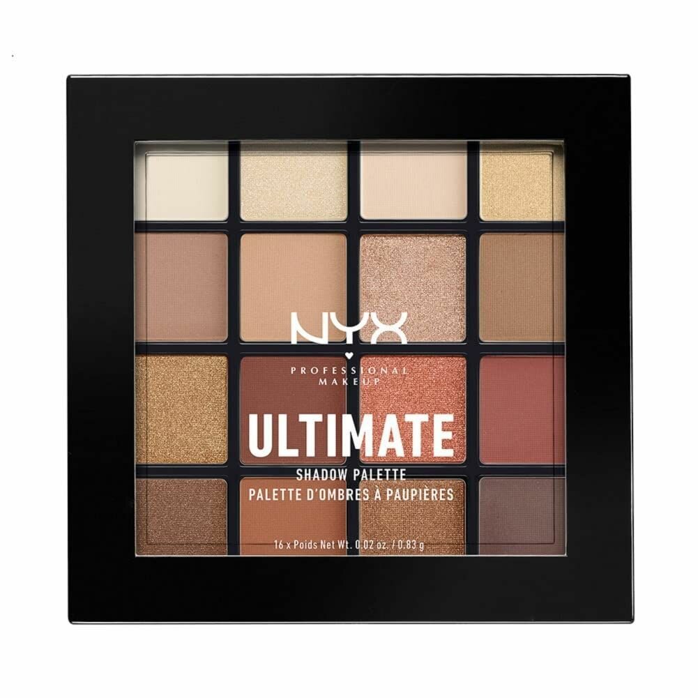 NYX PROFESSIONAL MAKEUP Ultimate Shadow Palette, Палитра теней для век - теплые нейтральные оттенки