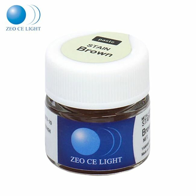Краситель Stain Brown (коричневый), паста 3.5г, ZEO CE LIGHT, Yamakin (Япония)