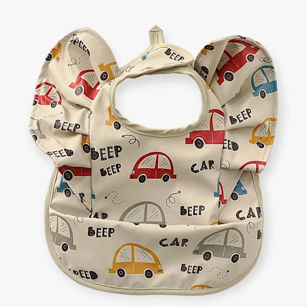 Фартук нагрудник для кормления детский непромокаемый с карманом / Слюнявчик с кармашком для малыша