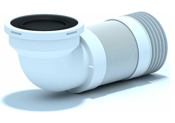 Слив д/унитаза 265x450 90град гибкий K719R (угл)