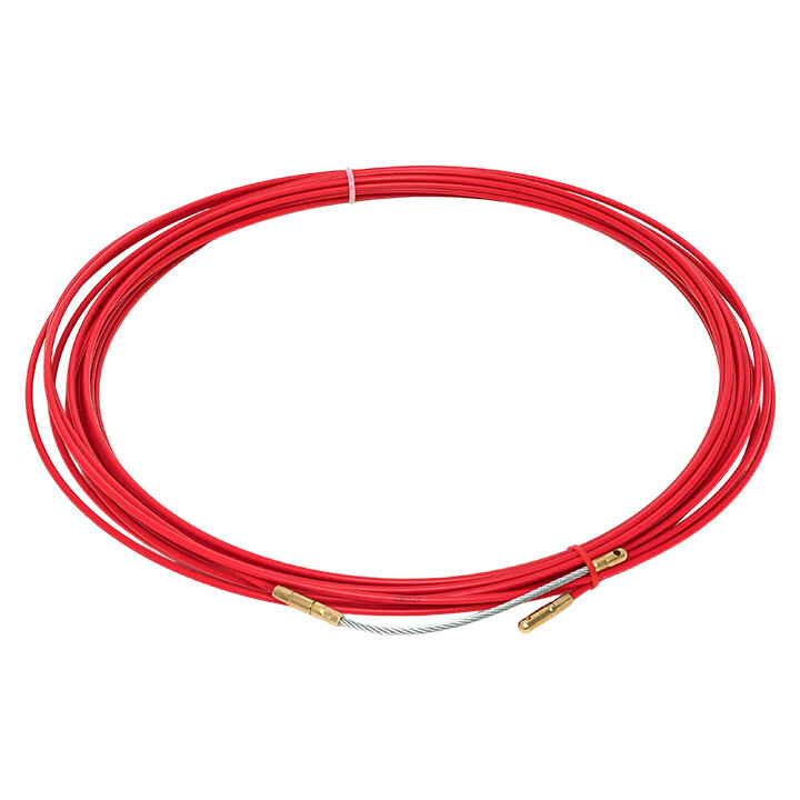 Протяжка кабельная стеклопруток 3.5 мм со смен. наконеч, 15 м EKF ft-fg-15