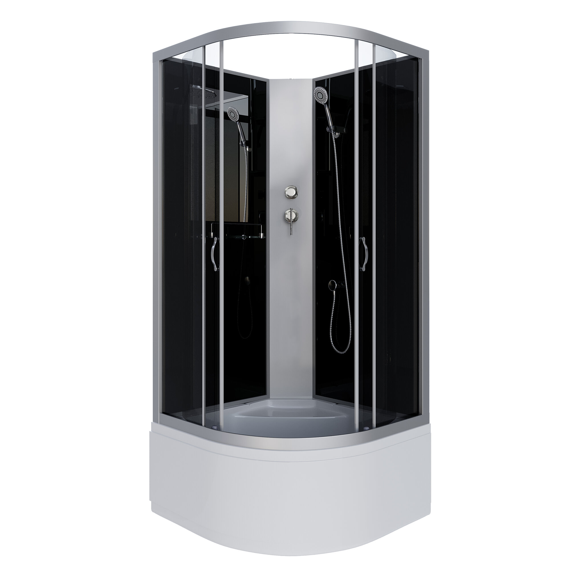 Душевая кабина Niagara Classic NG-2509-14BK (100х100х200) высокий поддон(40см), стекло тонированное,4 места