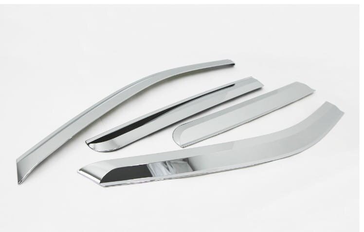 Дефлекторы Auto Clover, для Hyundai Elantra HD, хромированные, 2006 год