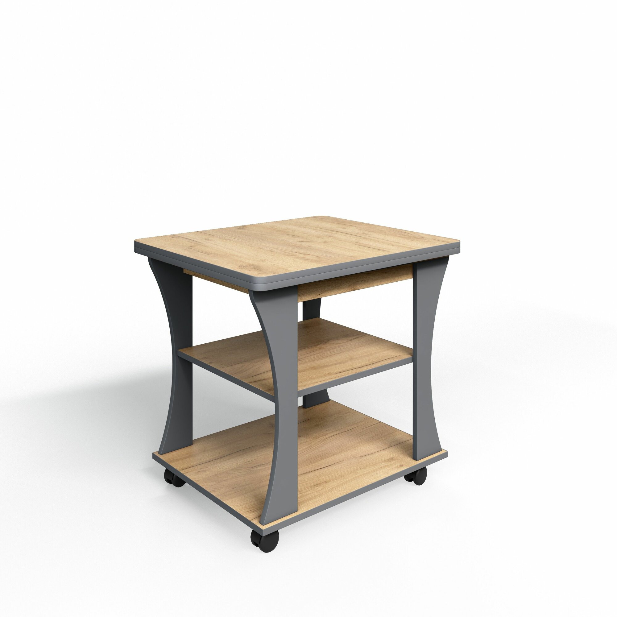 Столик журнальный Васко-2 Дуб Золотой Крафт/Серый Графит