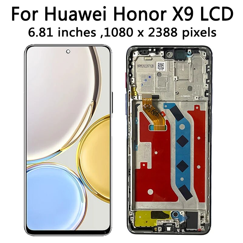 IPS LCD-дисплей для Honor X5, X6, X7, X8, X9, сенсорная панель, дигитайзер, замена экрана для Honor X8 4G, дисплей с рамкой для Honor X9 5G X9 Black Frame