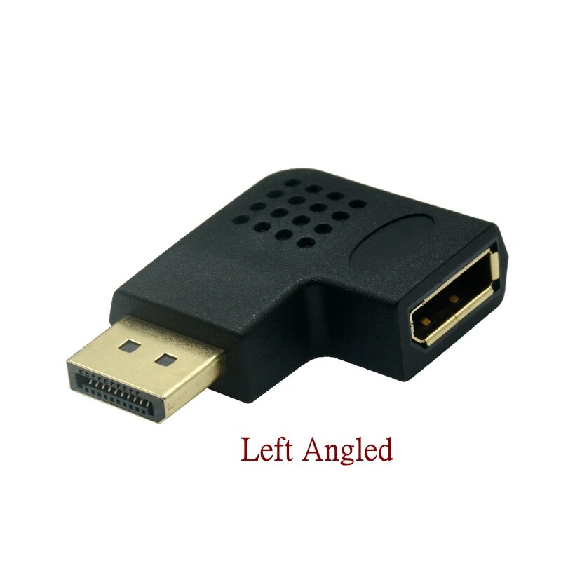 QinMSY Угловой адаптер DisplayPort 1.2 для ПК DP-084-Left
