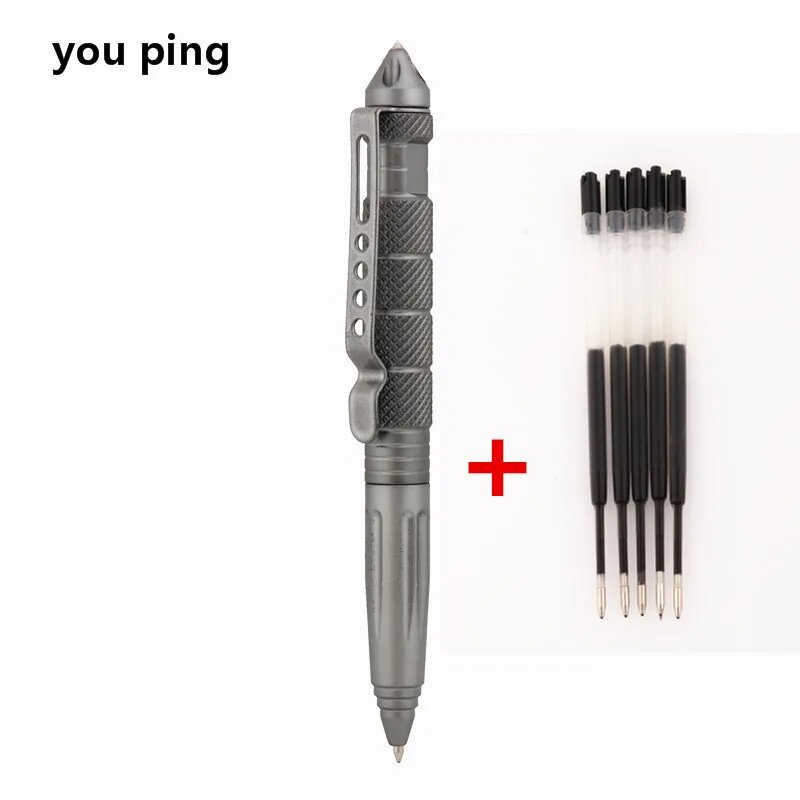 Тактическая ручка You Ping, Gray pen Gel Black