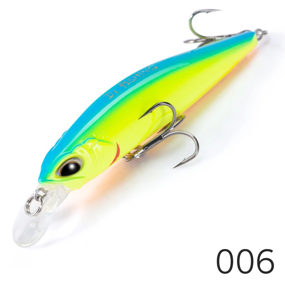 D1 Realis Minnow Воблер для ловли окуня 77mm 8.4g SP, 006