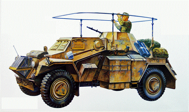 35268 Tamiya Немецкий разведывательный бронеавтомобиль Sd. Kfz.223 Масштаб 1/35