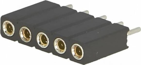 Гнездо CONNFLY DS1002-03-1*5131 Гнездо штыревое "мама" PIN 5 цанговые контакты прямой 2,54мм 1шт