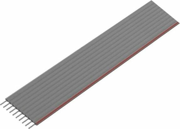 Кабель плоский CONNFLY DS1057-10A282R 1,27мм многопров Cu 10x28AWG ПВХ серый, кратно 1м