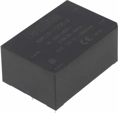 Преобразователь AIMTEC AME20-12SBJZ AC/DC 12Вт Uвых 12ВDC Iвых 2,23А 82% 4кВ 1 шт