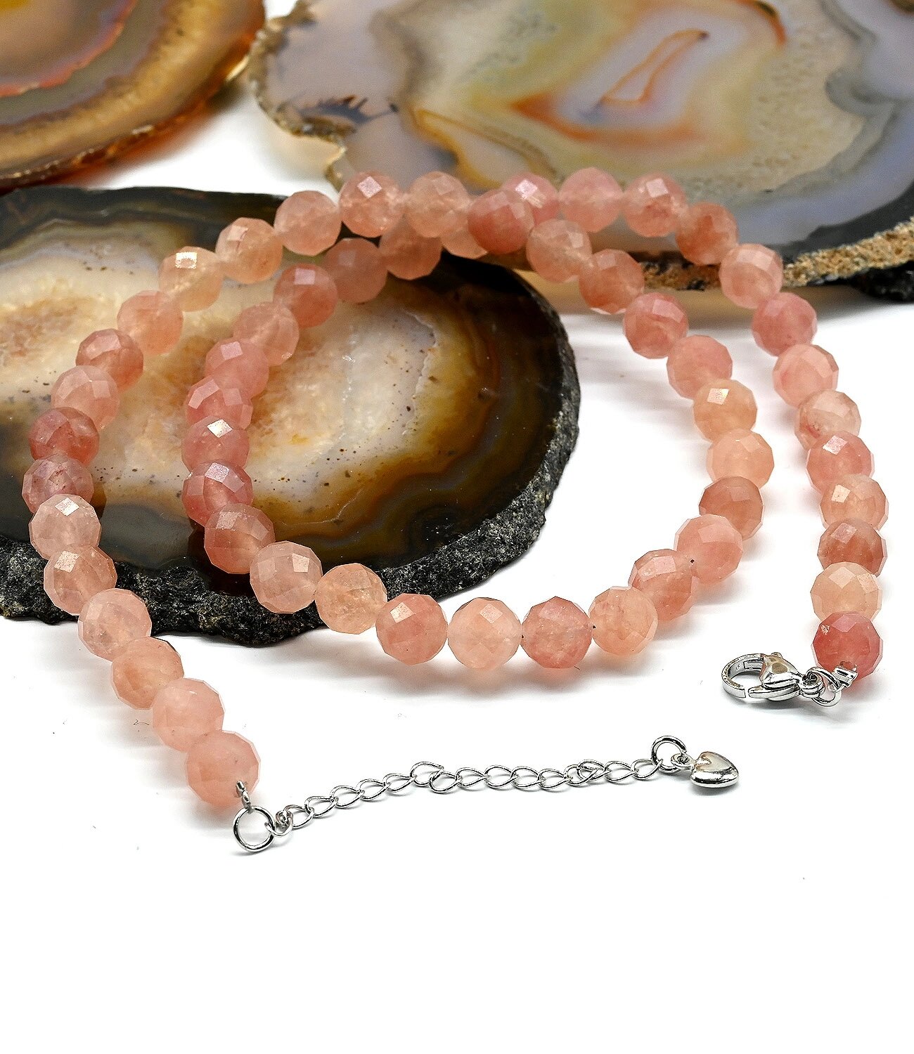 Бусы, кальцит