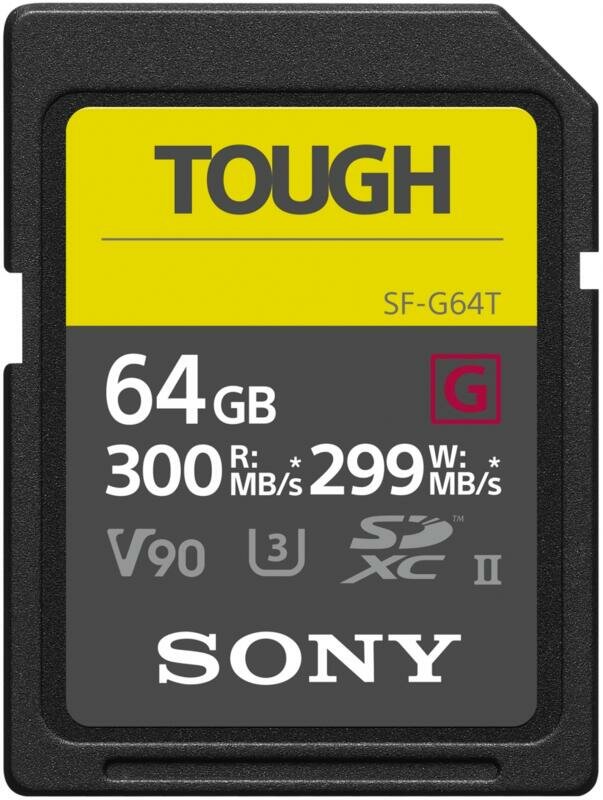 Карта памяти Sony 64GB SF-G Tough Series UHS-II SDXC Memory Card (SF-G64)