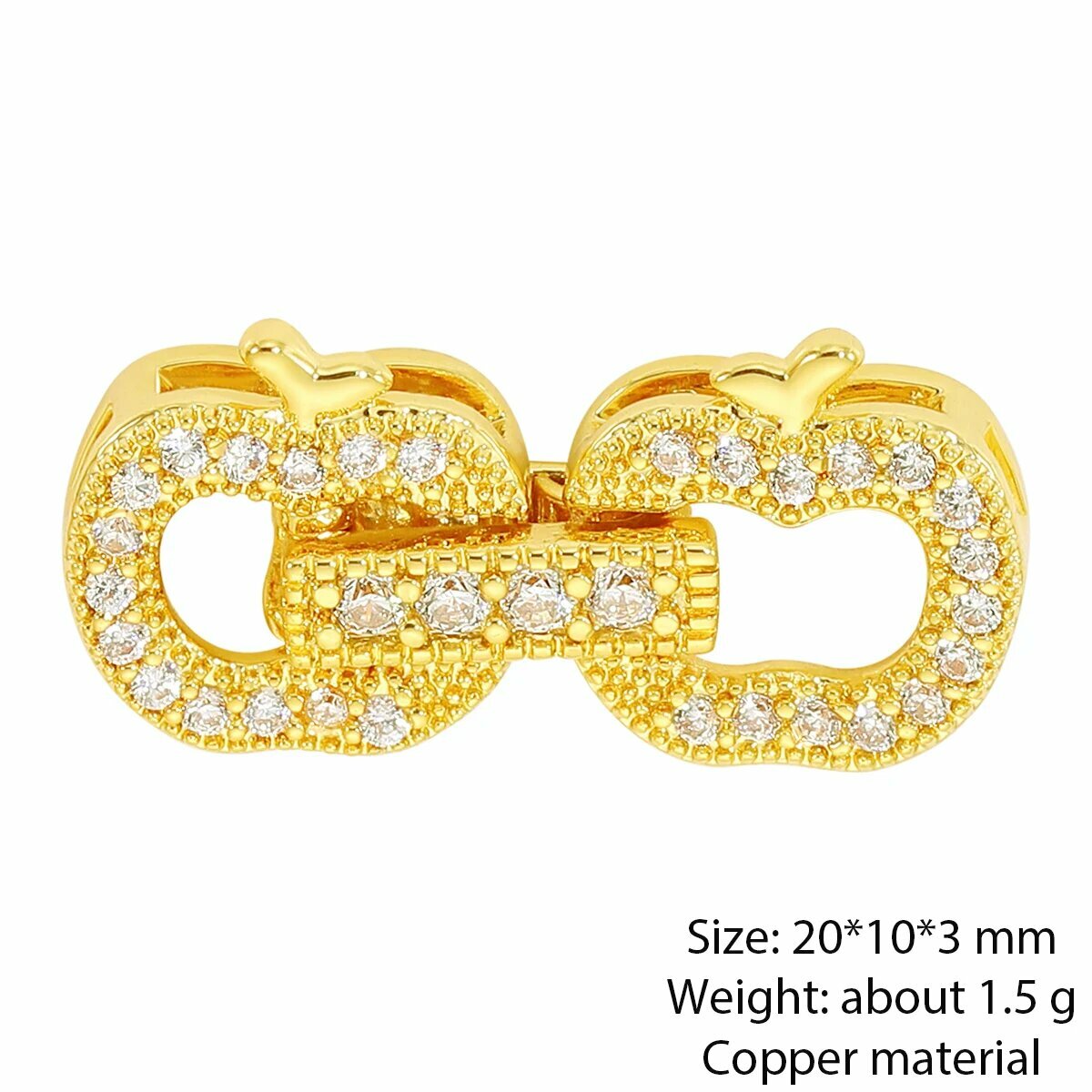 Золотые застежки для браслетов, цвет Gold