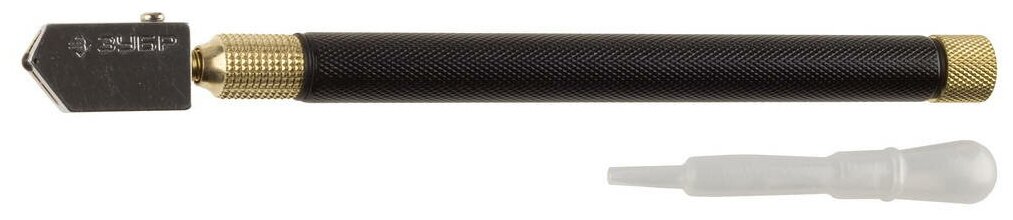 10 000 м металлическая рукоятка, масляный, Роликовый стеклорез, эксперт ЗУБР 33684