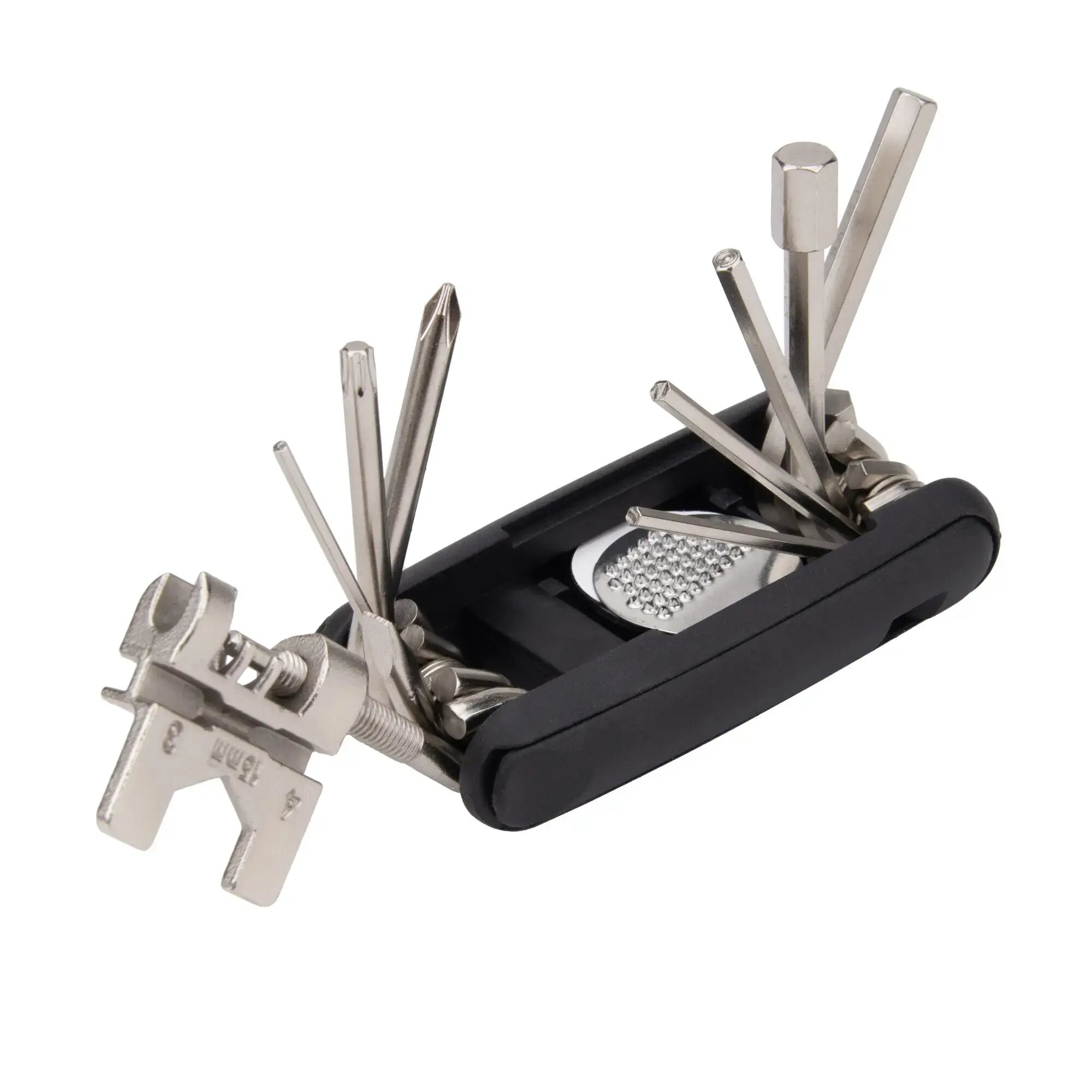 Мультитул OYYO MT60, 16 функций с выжимкой и монтажками, черный