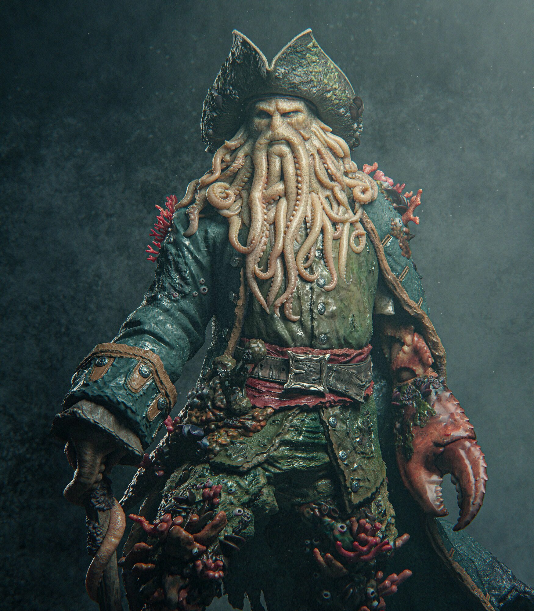 Фигура модель Дейви Джонс, Davy Jones (Pirates of the Caribbean), 263 мм