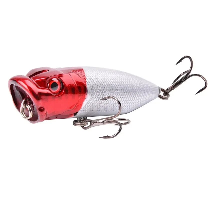 Рыболовная приманка Topwater Popper, Красный, 6.5 см, 12 г, C