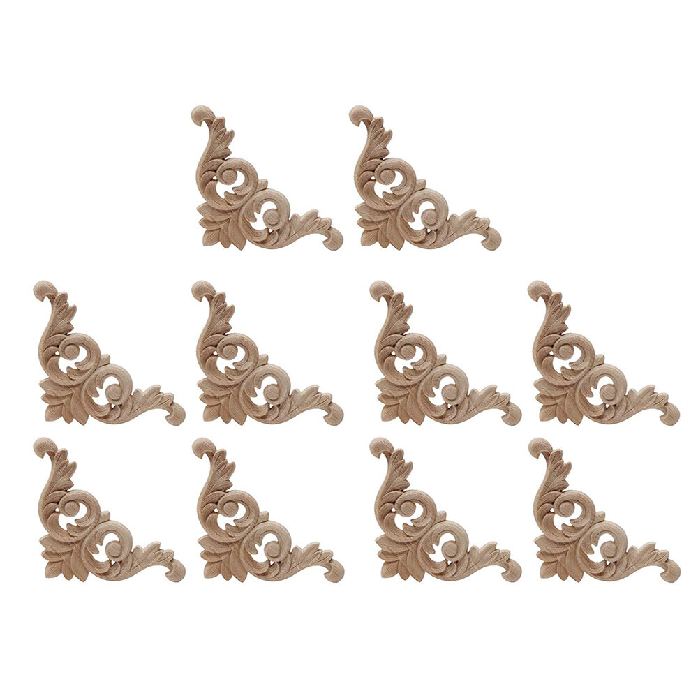 Угловая наклейка для резьбы по дереву резные деревянные узоры для мебели и стен, экологичный декор в европейском и китайском стиле