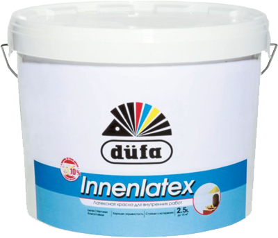 Dufa Retail Innenlatex для стен и потолков водно-дисперсионная матовая, Белый