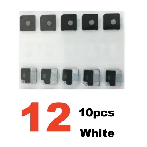 10 шт. сетка для микрофона задней камеры для iPhone 12 Pro Max 13 11 14 Plus, датчик 10x 12 white