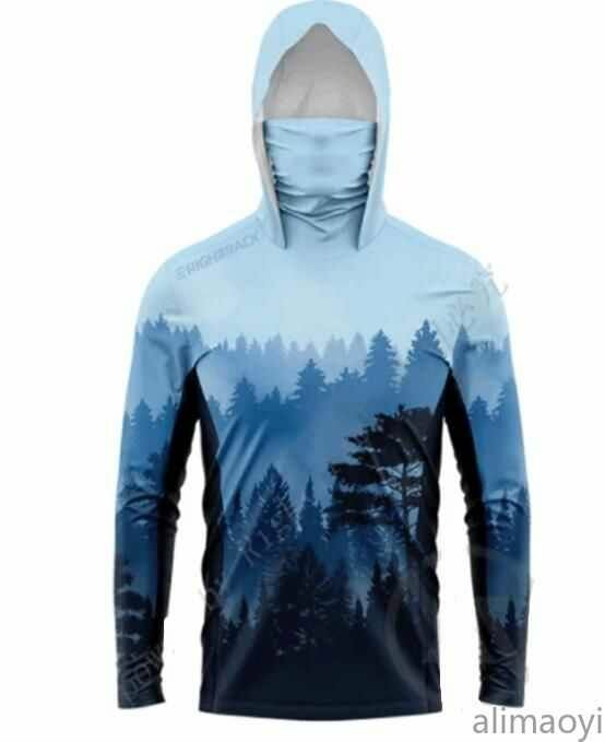 Джерси Своя Атмосфера для рыбалки и активного отдыха с длинным рукавом и капюшоном, защита от солнца