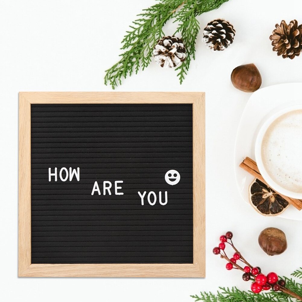 Черная доска с изменяемыми буквами и цифрами для декора комнаты