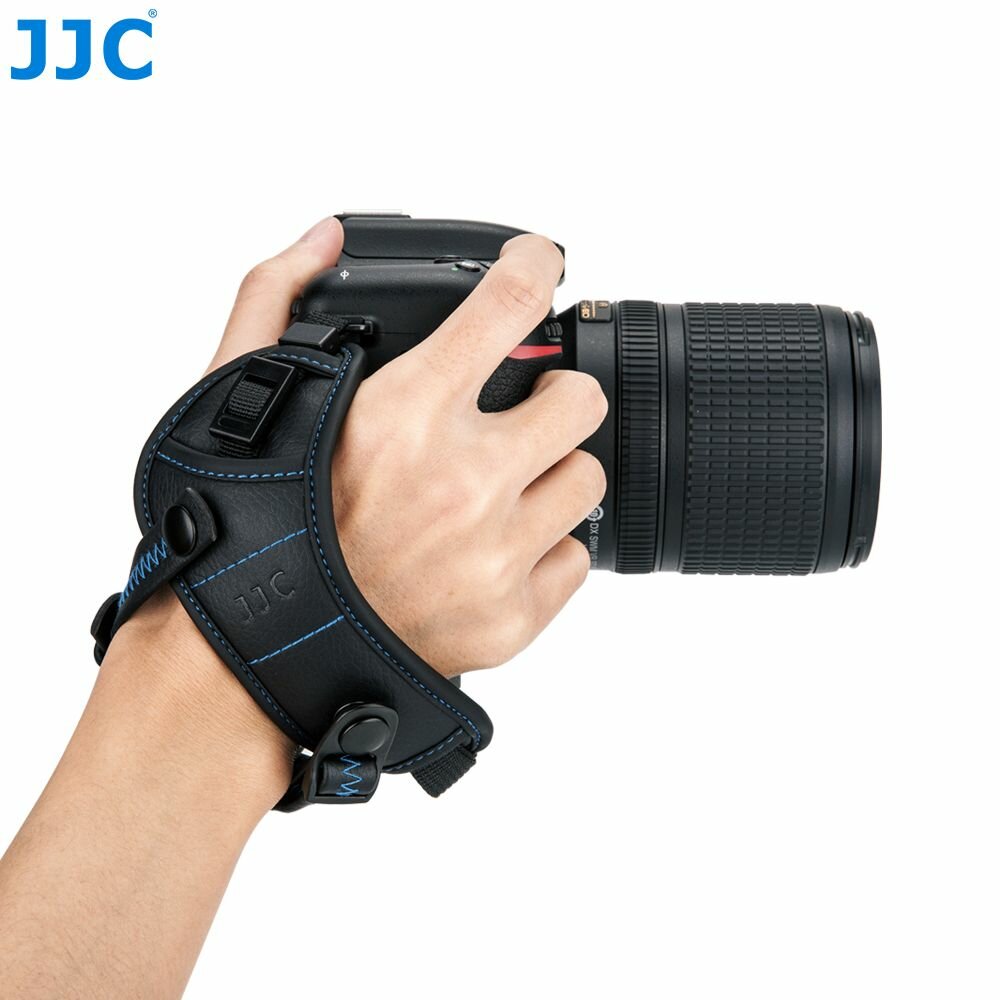 Кистевой ремень JJC для зеркальных камер Canon EOS 6D/5D/7D/90D, Nikon D750/D850/D7500 с пластиной Arca-Swiss (черный)