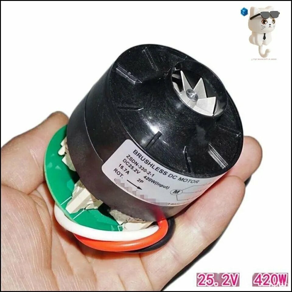 Бестселлер 2024: бесщеточный мотор 420 Вт 120000 об/мин с турбонаддувом 24 В, безредукторное исполнение