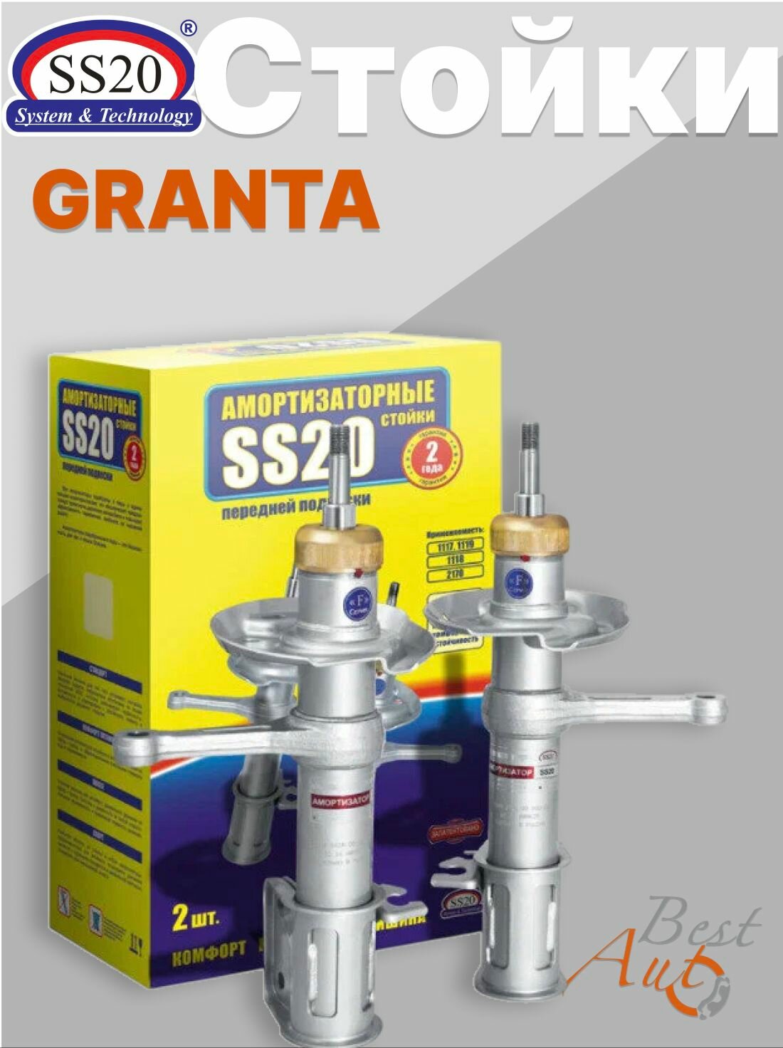 Стойки передняя масл. 2190 "комфорт" SS20. Комплект от производителя SS20