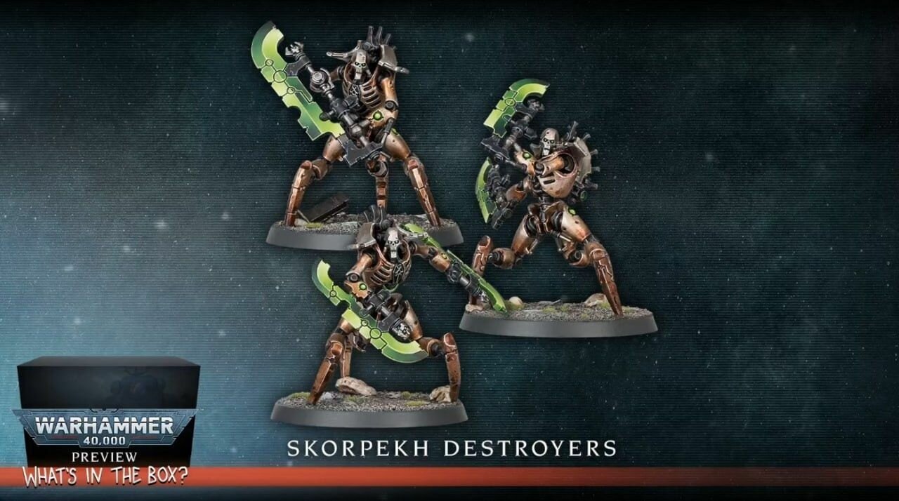 Scorpekh Destroyers. С подставками. Warhammer 40.000