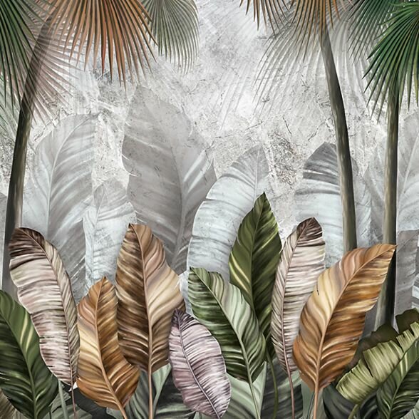 Фотообои флизелиновые Сквозь джунгли Flizetto 400х270 см