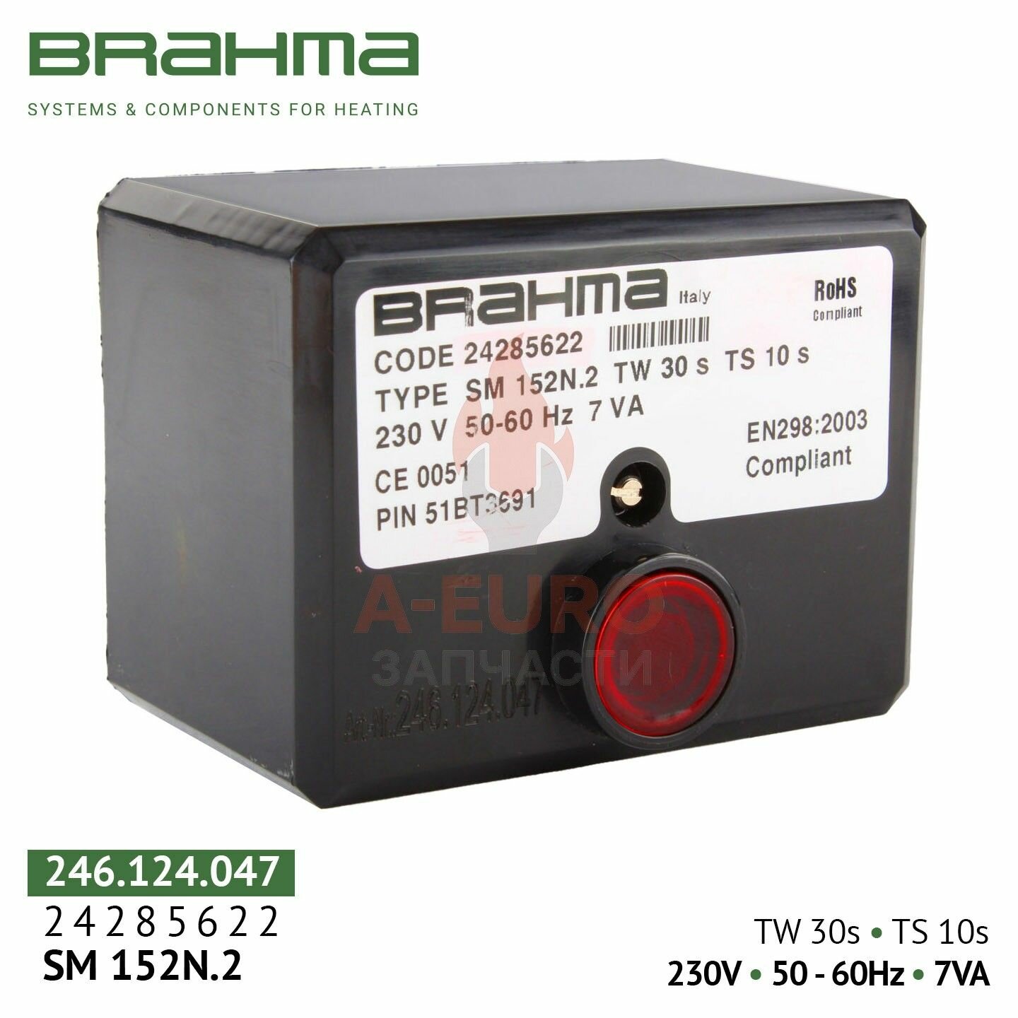 Блок управления горением Brahma SM152N.2, 24285622