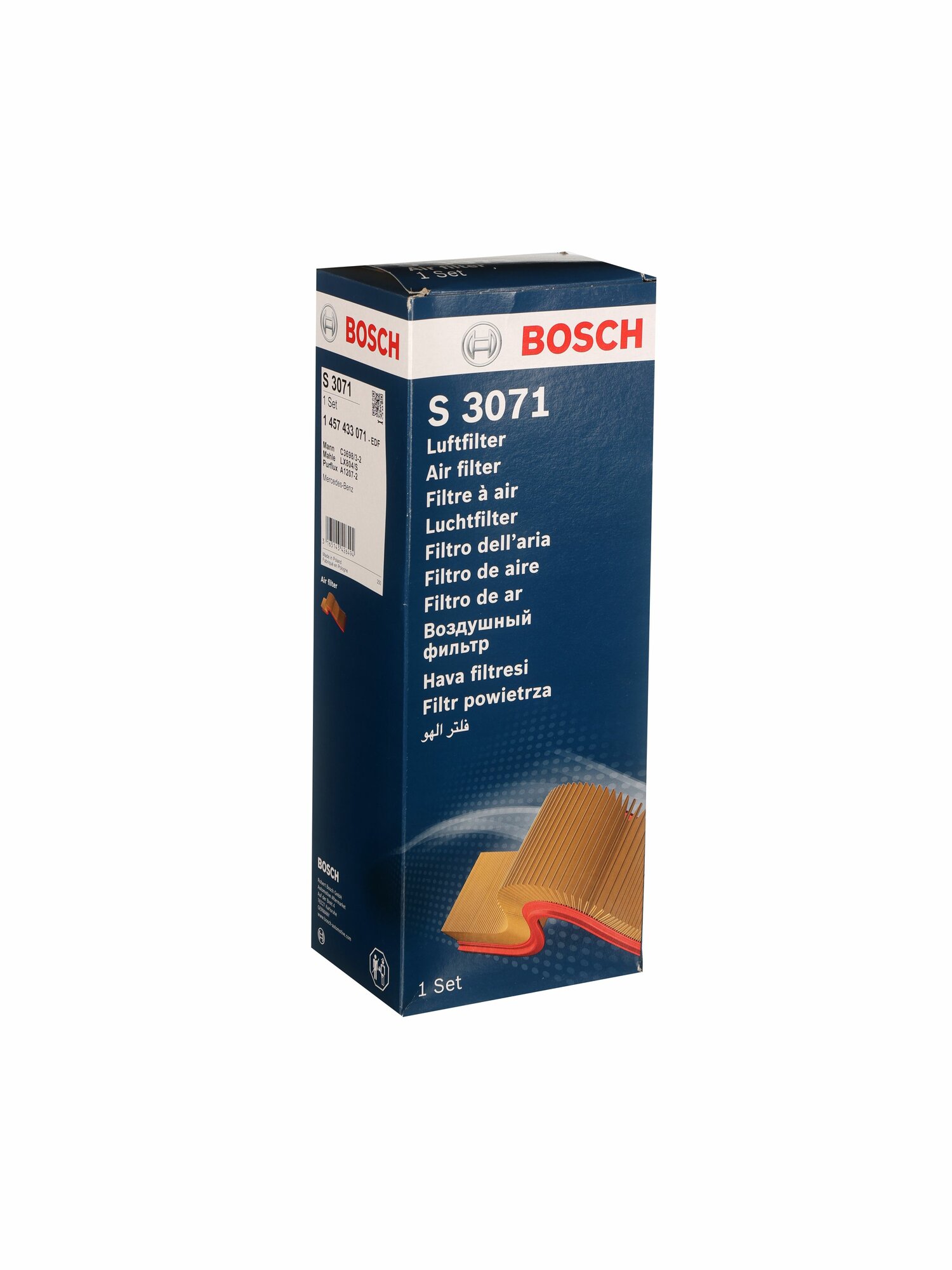 Фильтр воздушный двигателя BOSCH (1 457 433 071) — фото 1