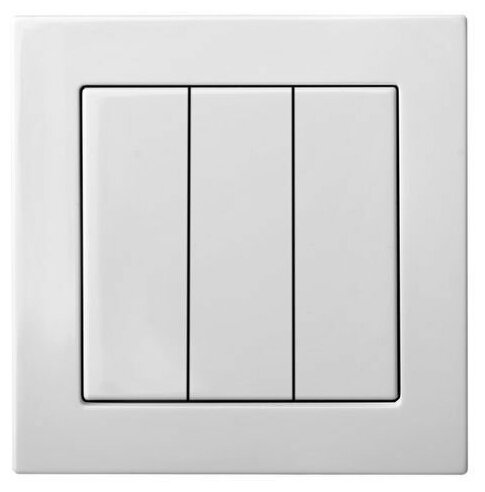 LIREGUS Выключатель Трехклавишный Белый LIREGUS EPSILON