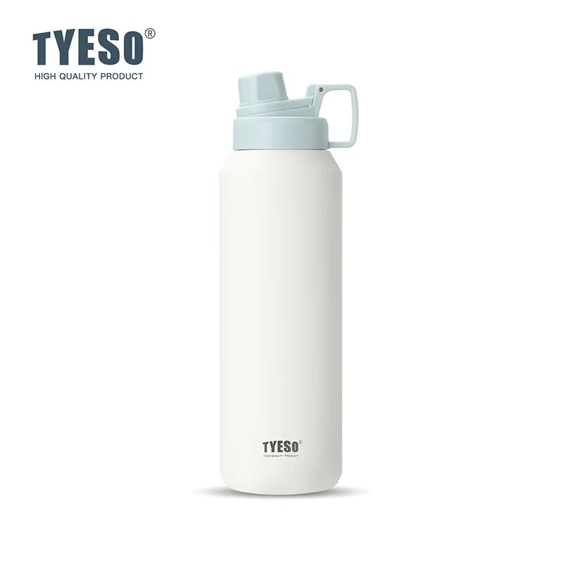 TYESO Снежно-белый 1200 мл Нержавеющая сталь термос с емкостью 1200 мл