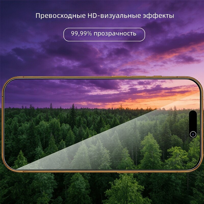 Антишпионское закаленное защитное стекло для экрана смартфона, 3 шт.
