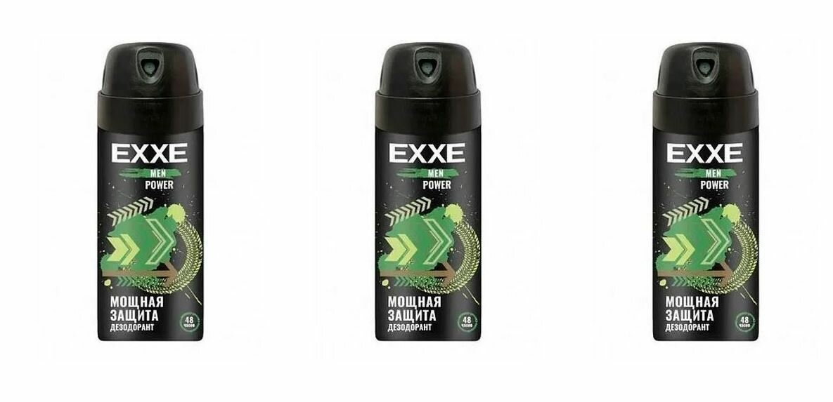 EXXE Дезодорант Мen Power, 150 мл - 3 шт