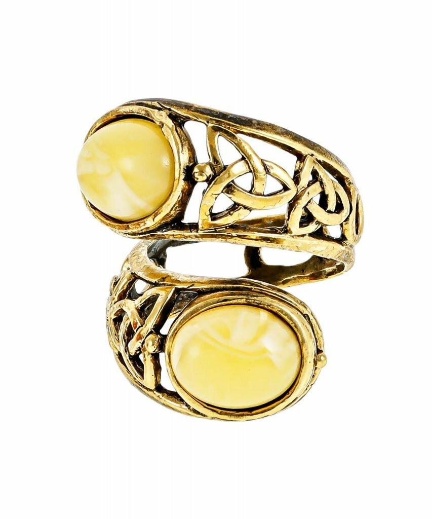 Кольцо, янтарь