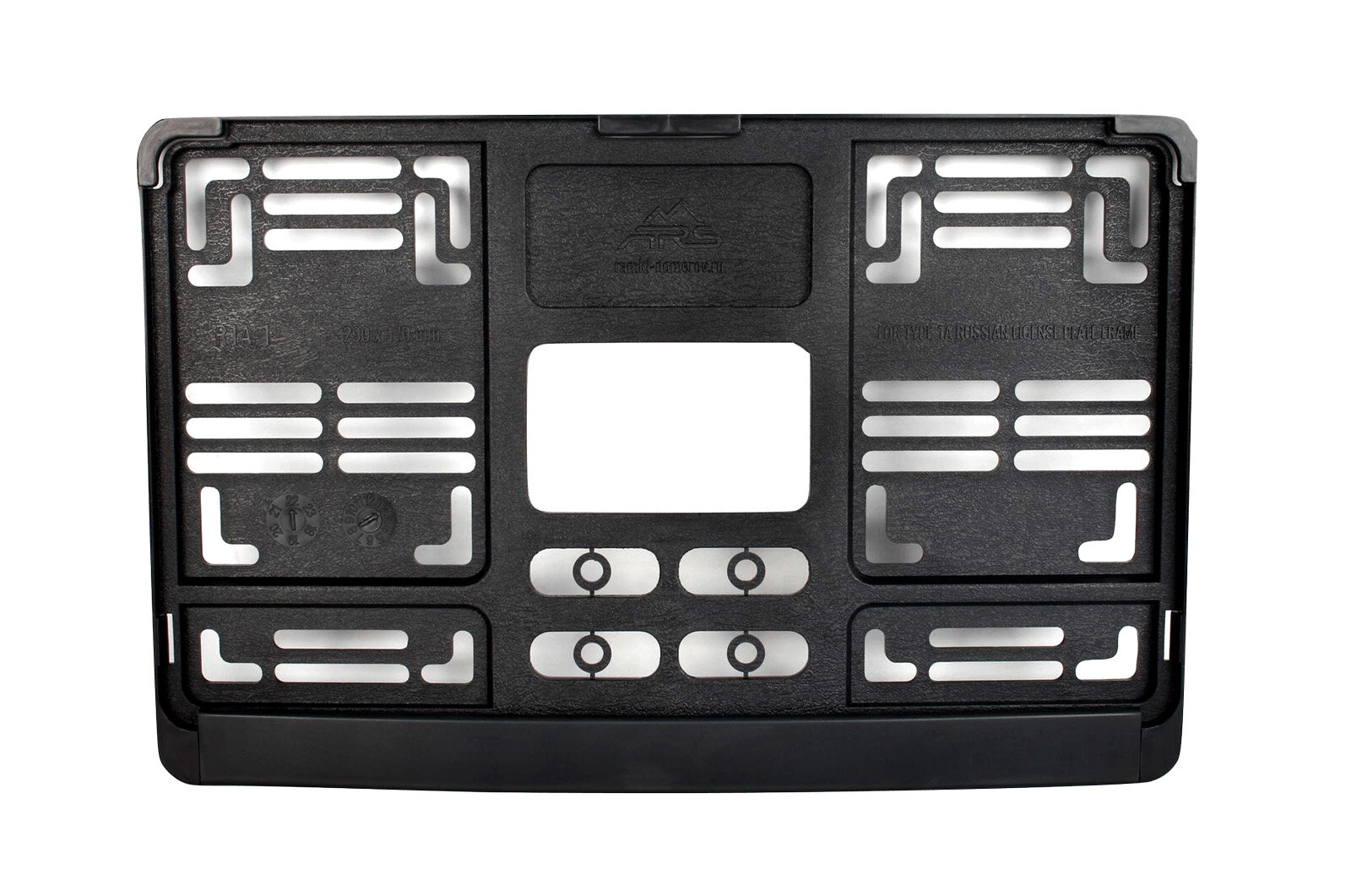 Рамка для номера квадратная Н/О без надписи 290х170мм 1 штука