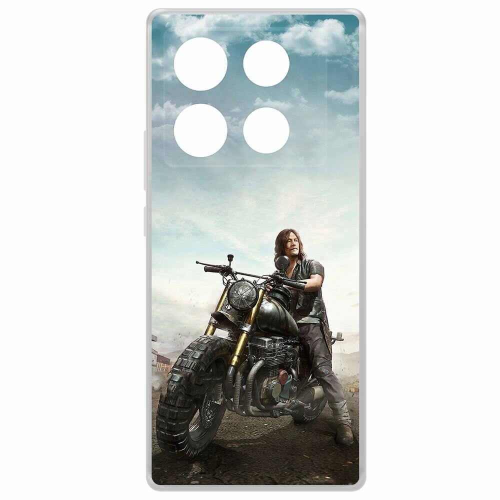 Чехол-накладка Krutoff Clear Case Ходячие мертвецы. Дэрил для INFINIX Note 40 Pro